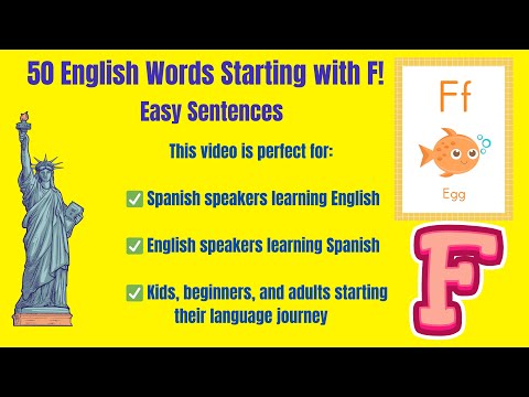 Learn 50 English Words Starting with F! + Spanish Translation