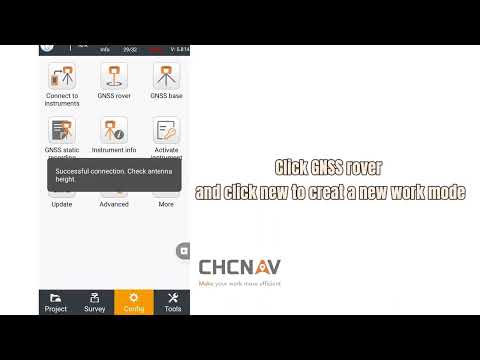Instrument Setup — How to set APIS mode using CHCNAV GNSS RTK?