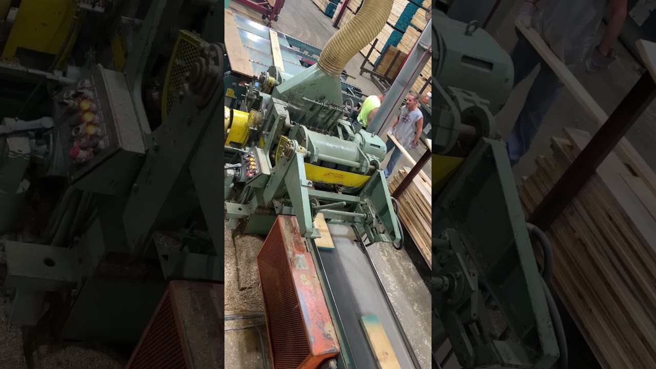 Surfacing Rustic White Oak with Newman 382 #Planer. #hardwood #woodisgood #wood #lumber #equipment