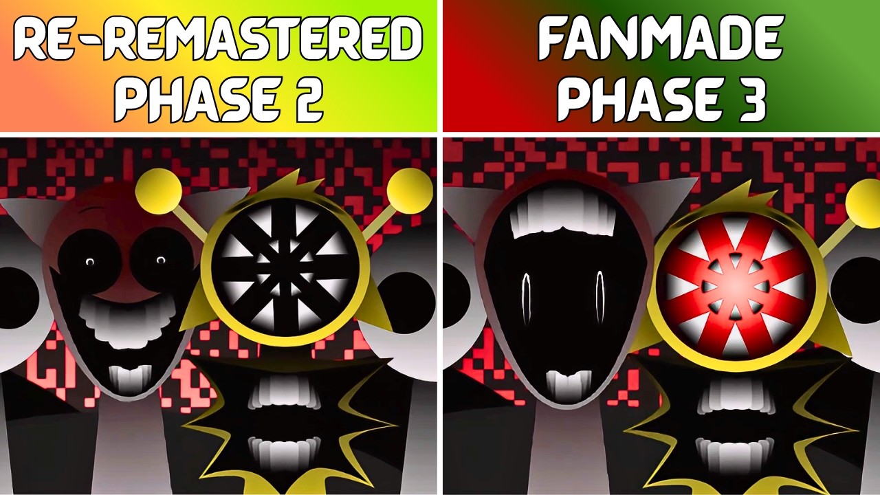 Incredibox Sprunki Re-Remastered – Phase 2 vs Fanmade Phase 3: Which Is More Catchy?