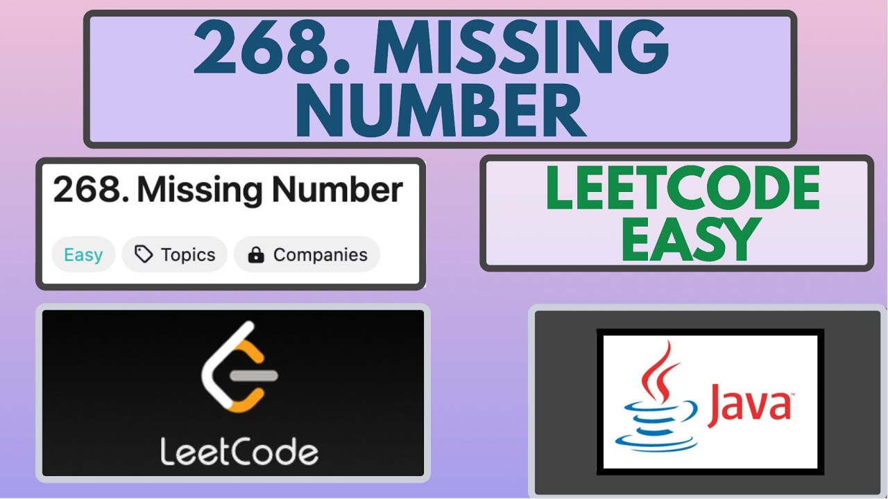 Leetcode | 268. Missing Number | Easy | Java Solution