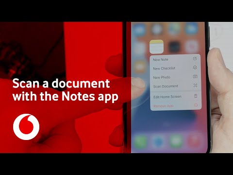 iPhone 12 Pro tip 11 | Scan a document with the Notes app | Vodafone UK