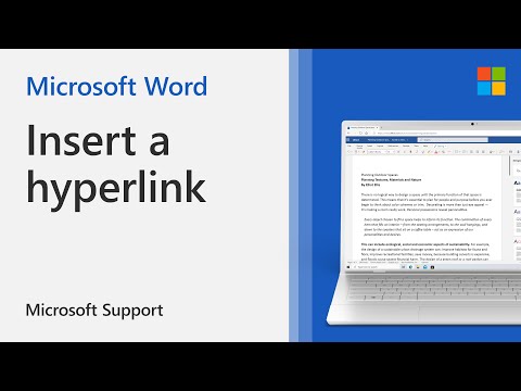 How to create a hyperlink in Word | Microsoft
