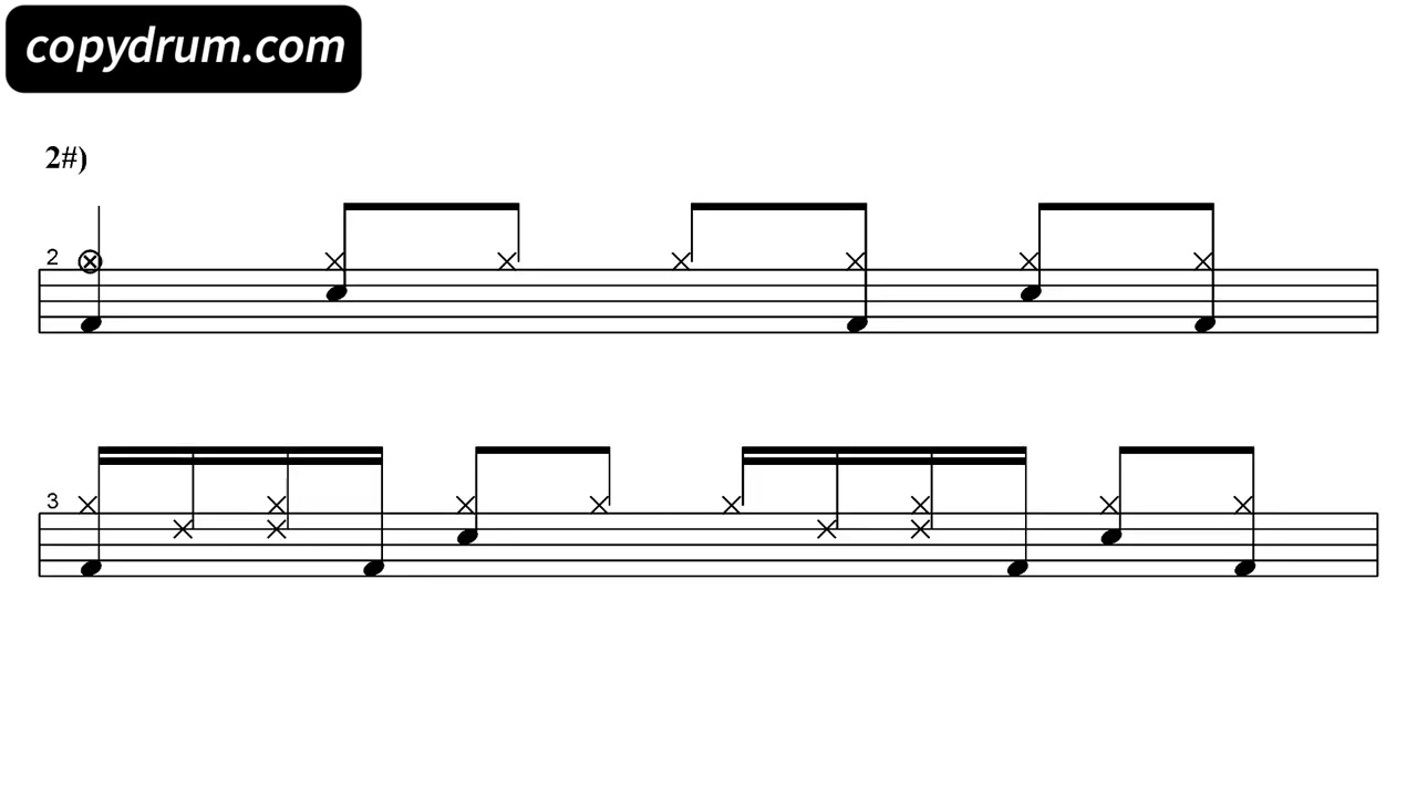 Drum chops for every beginner drummer! | DRUM SHEET MUSIC