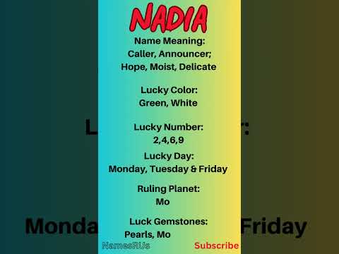 Nadia Name Meaning #shorts #namemeaning #nadia