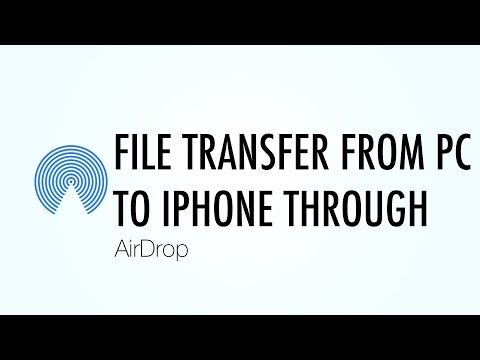 Transfer files from Mac PC to iPhone using Airdrop
