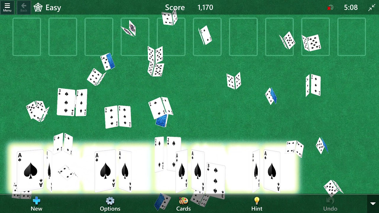 Microsoft Solitaire Collection - Butterfly Win Animation (Spider)