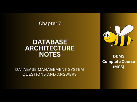 Database Architecture Notes | Database Architecture Question Answer PDF | Class 12-9 Ch 7 Notes App