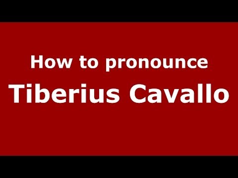 How to pronounce Tiberius Cavallo (Italian/Italy) - PronounceNames.com