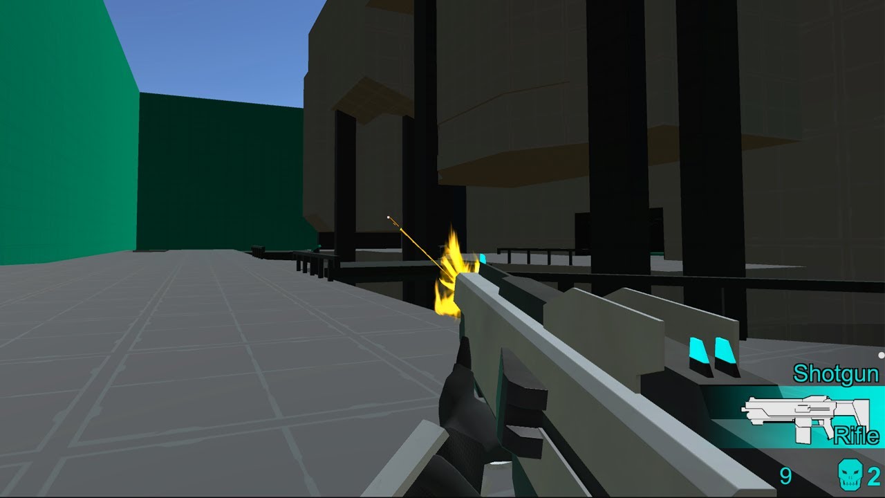 Unity3D Multiplayer FPS, First gameplay with bots