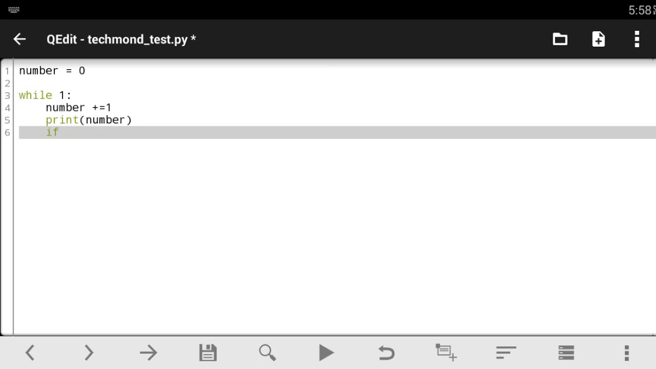 Qpython tutorial - 25 Break Statement