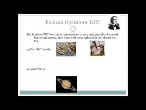 Using Boolean operators