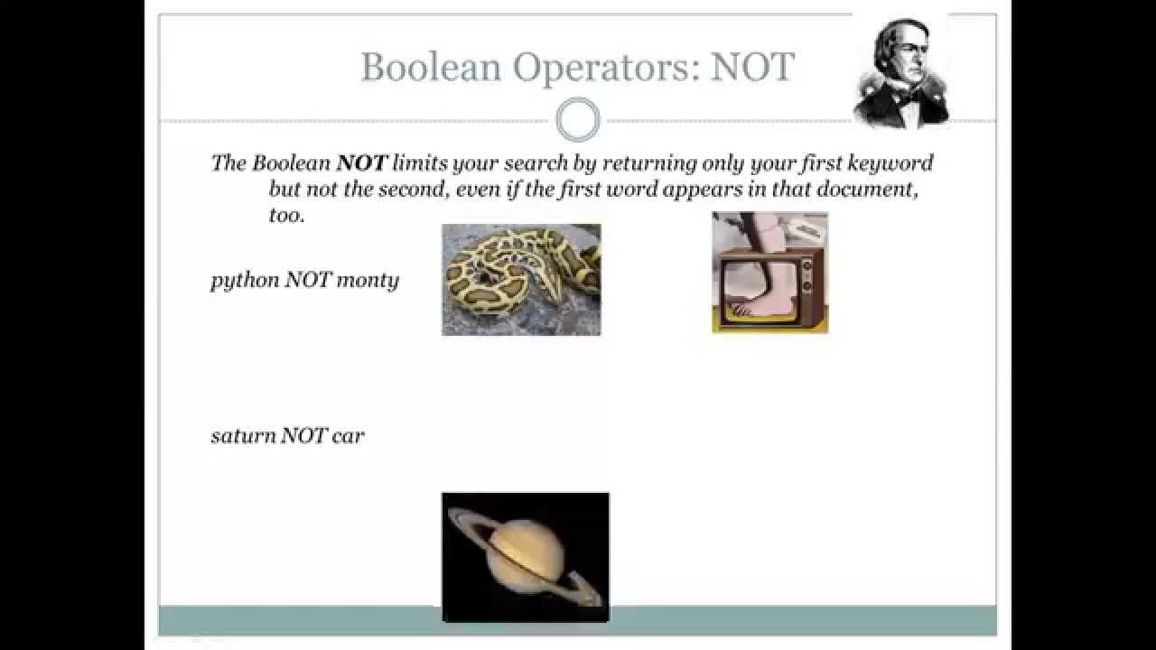 Using Boolean operators