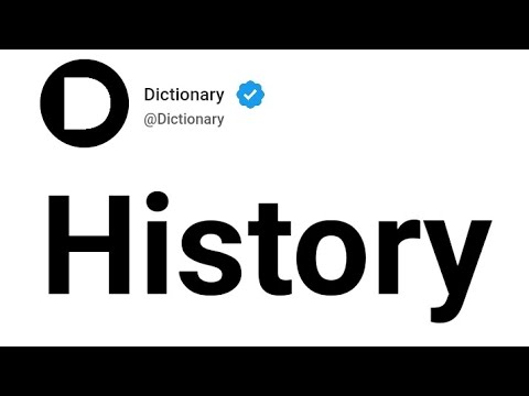 History Meaning In English