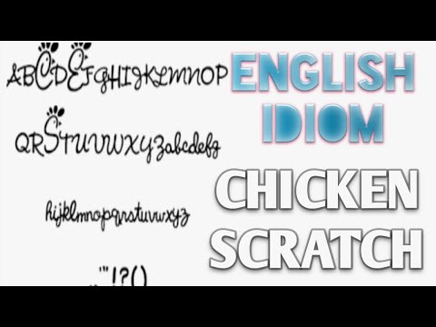 English Idiom : Chicken scratch | Meaning with animated scenes