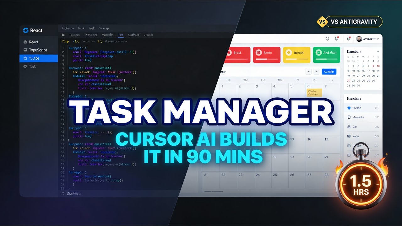 Building a Full Task Manager in 90 Minutes with Cursor AI - React + TypeScript