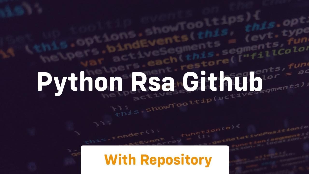 python rsa github