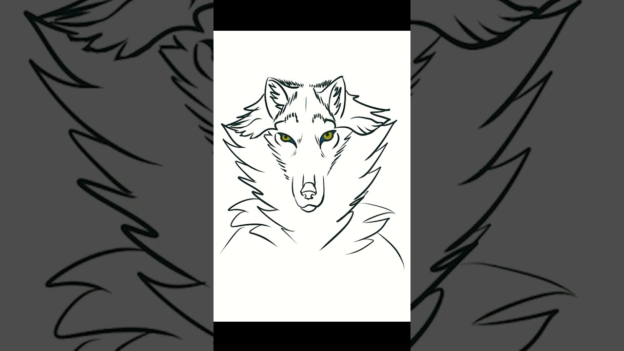 Draw a Wolf - - testing out Deviantart tutorials and little exercises