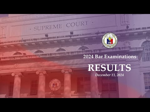 Results of the 2024 Bar Examinations