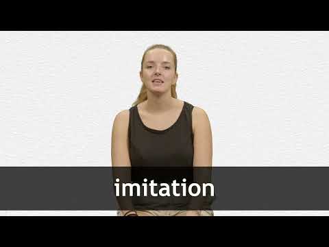 How to pronounce IMITATION in French