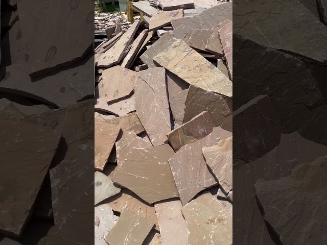 Flagstone Cobbles - Brown Crazy Sandstone Paving/Sandstone Paver Trader ...