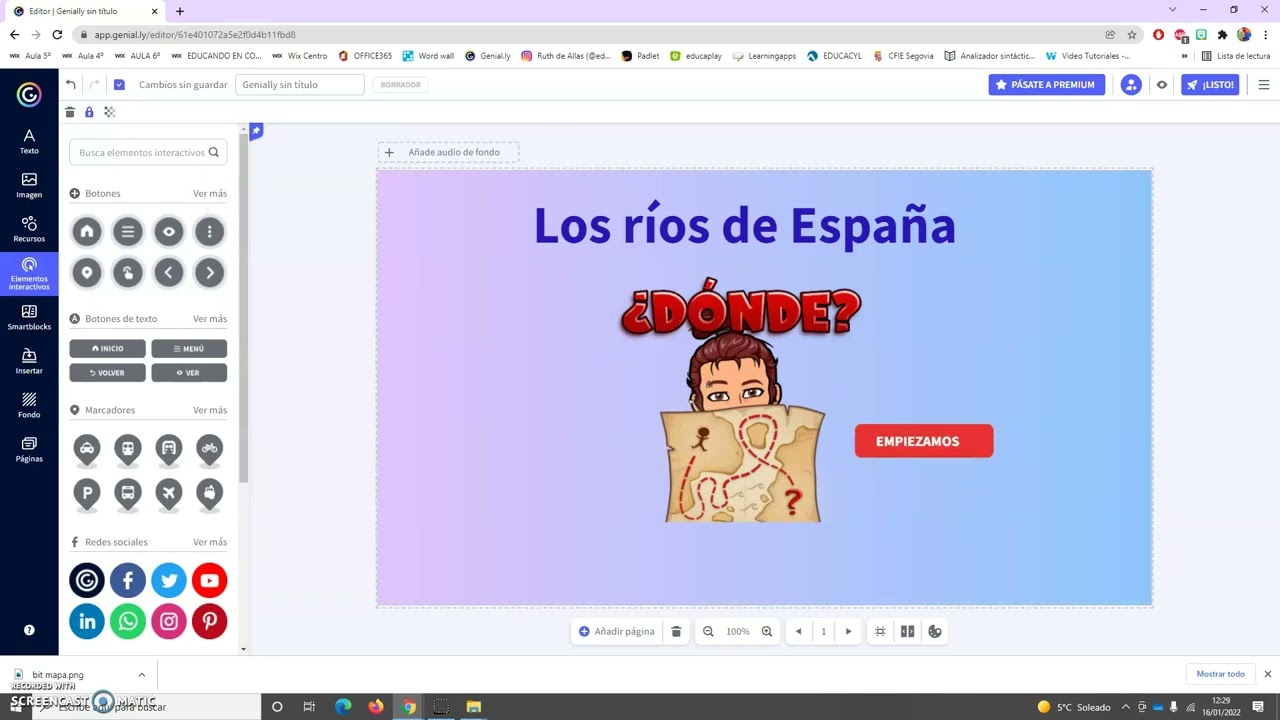 Genially: ubicaciones en mapa (Parte 1)