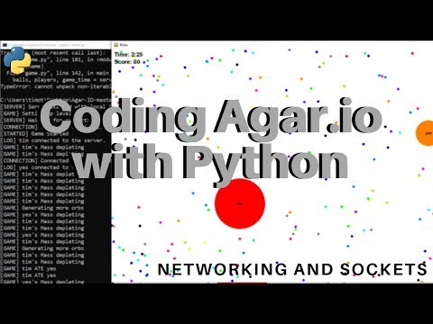 Learn I coded Agar io with Python Using Sockets Networking and Pygame - Mind Luster
