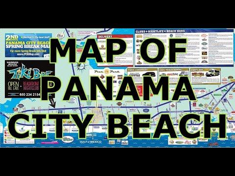 MAP OF PANAMA CITY BEACH FLORIDA