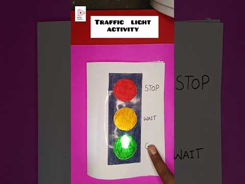 Traffic 🚦 light Activity #funandlearn #science #craft #craftideas #funandlearning #project #activity
