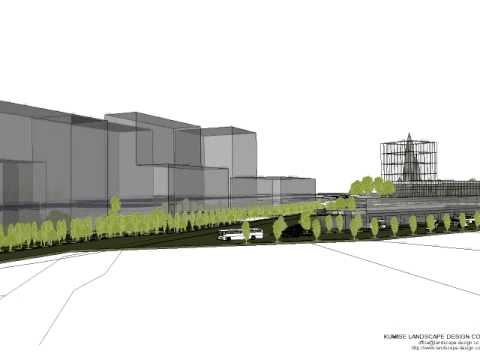 Redevelopment plan of the station area Naha, Okinawa_(2006)