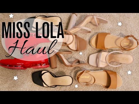 Miss Lola Shoe HAUL | Miss Lola Try On Haul & Review