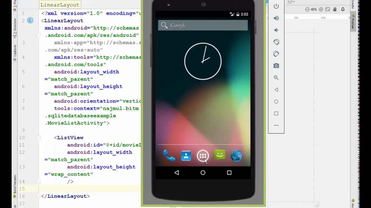 Android Basic tutorial 14 (SQLite database) part 2