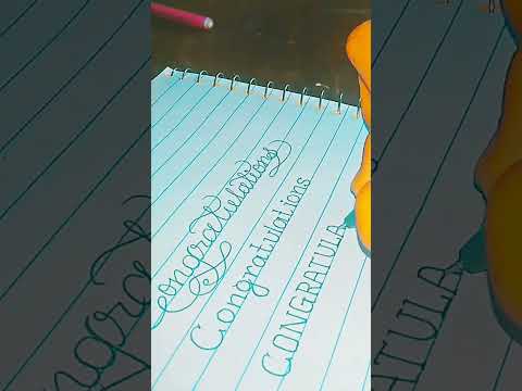 "congratulations" in different fonts.