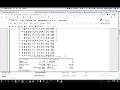 python - general linear modeling, guassian, fit, predict