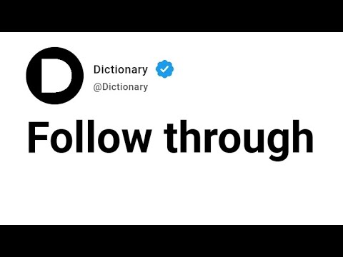 Follow through Meaning In English
