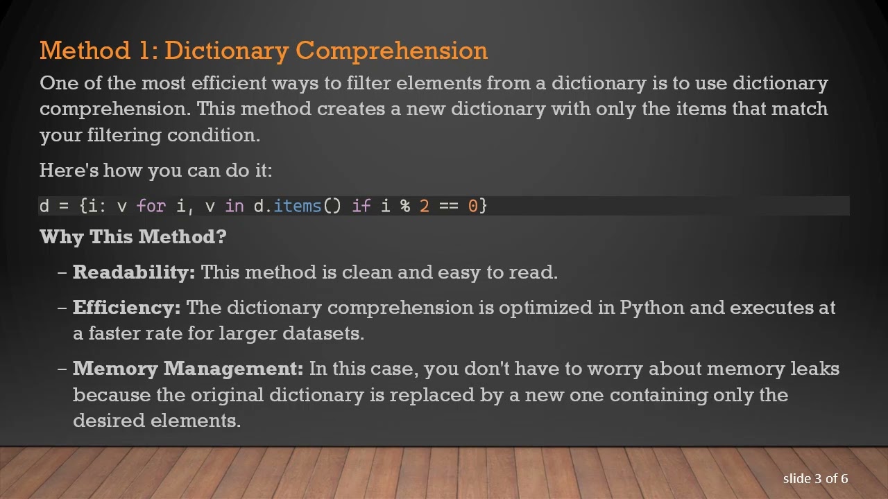 Efficiently Remove Elements from a Python Dictionary: Tips and Techniques