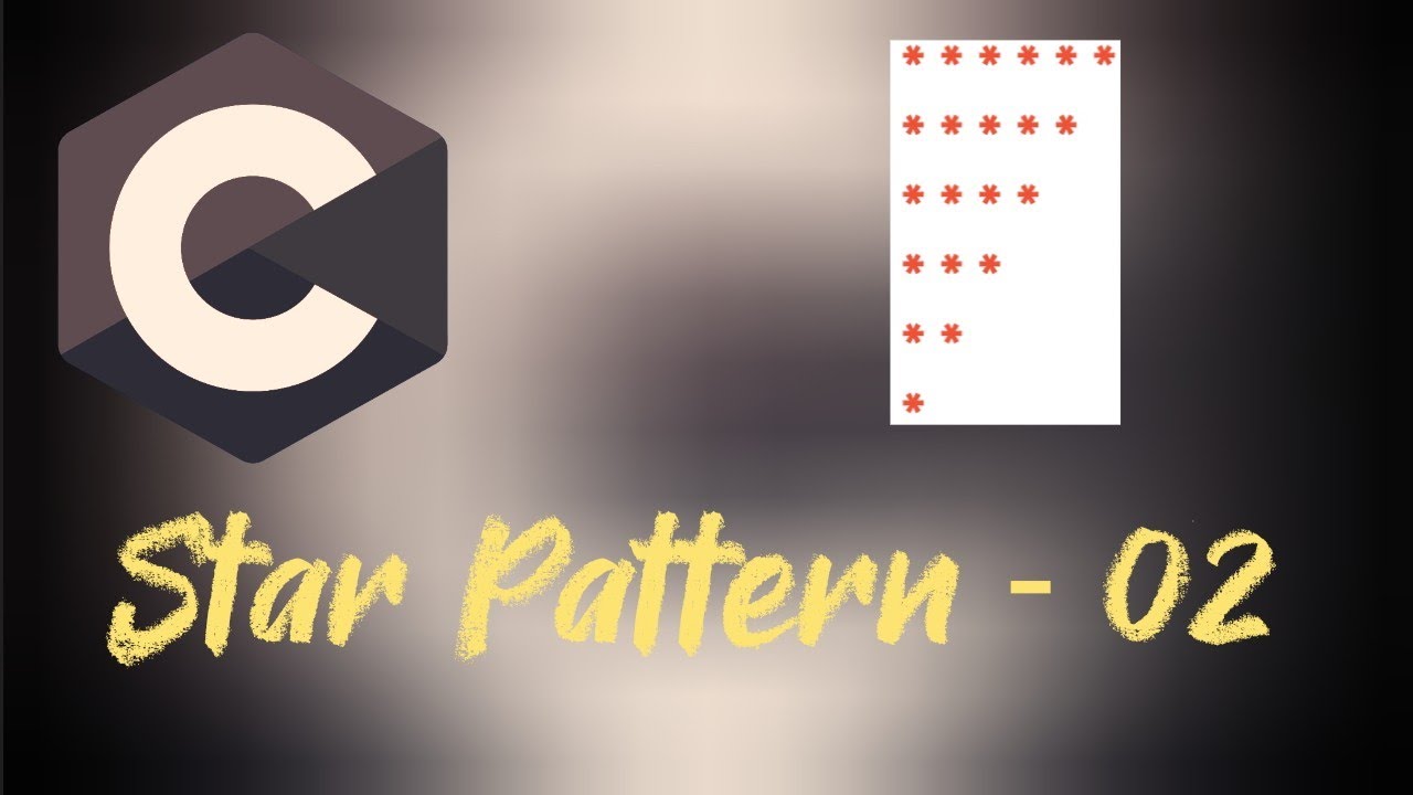 Star Pattern 2 | Printing Pattern in C | C Programming tutorial