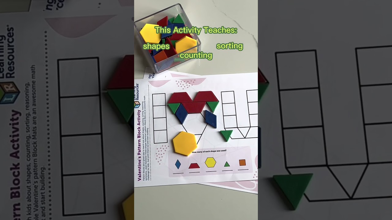 Free Printable Valentine's Day Pattern Block Activity
