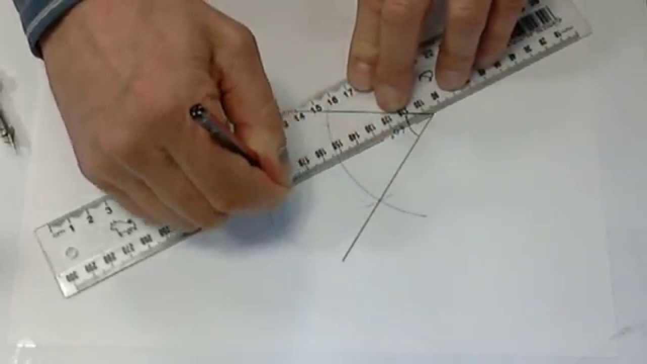 Create a 60 degree angle and bisect it