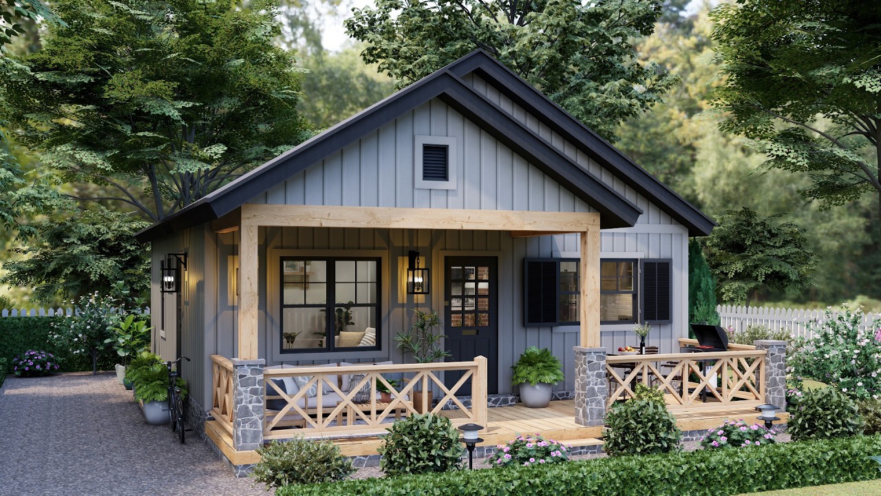26' x 28' Cozy Country Cottage Designs: Charming Retreats
