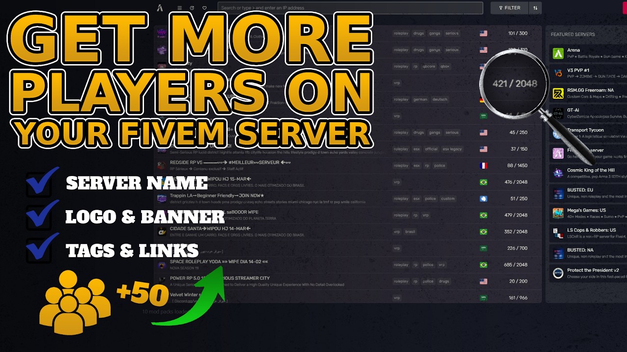 How to Get More Players on Your FiveM Server | FiveM Tutorial #4