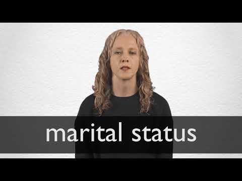How to pronounce MARITAL STATUS in British English