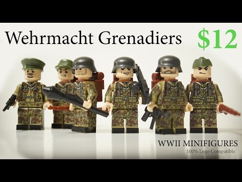 Lego WW2 German Army Wehrmacht Grenadier Soldiers - Review Великая отечественная война