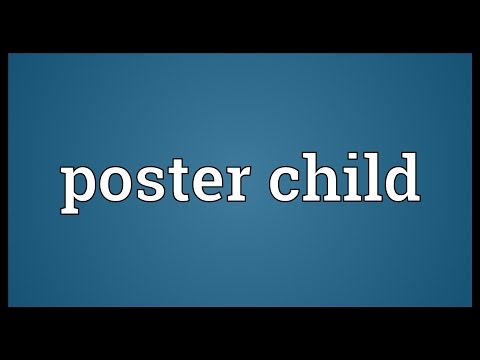 Poster child Meaning