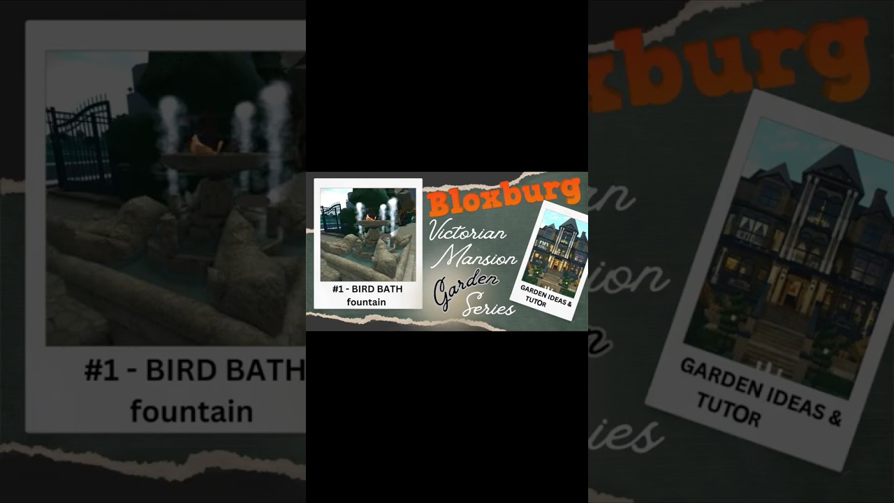 How to create unique bloxburg fountain #bloxburgbuild