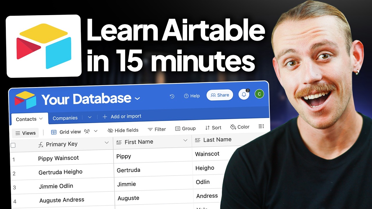 Learn Airtable FAST (Beginner Tutorial in 15 Minutes)