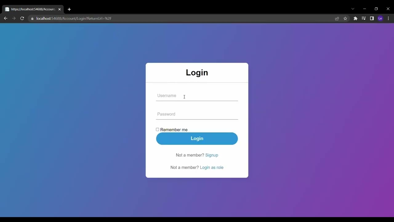 Bug Tracker Application demo