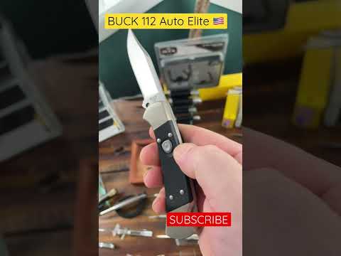 BUCK 112 Auto Elite 🔪 USA 🇺🇸. S30V blade! Buck killed it with this one! SUBSCRIBE for more videos