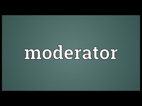 Moderator Meaning