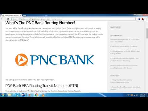 How to find the PNC Bank Routing Number?